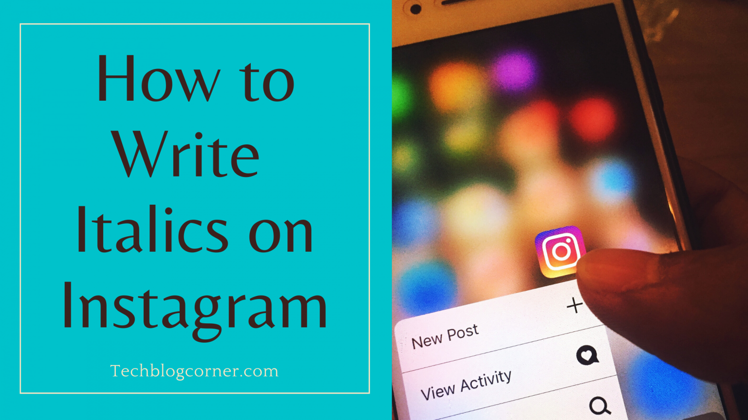 How To Write Text In Italics On Instagram In 2026